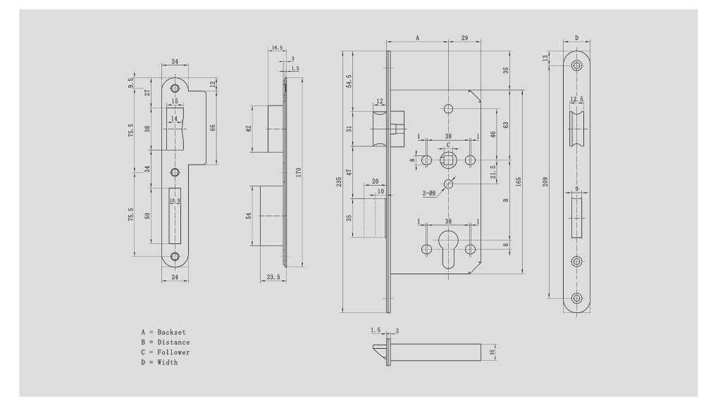 Double Forend Lock – A72Z-SM